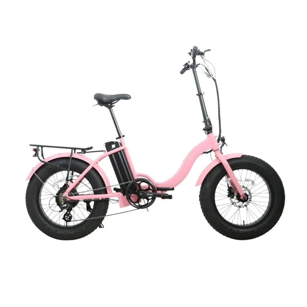 Eunorau FAT-STEP 48V500W 20'' Fat Tire Folding Step-Thru Electric Bike ...